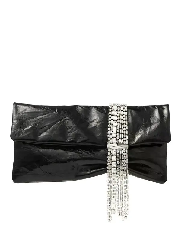 JIMMY CHOO Zandra Clutch Bag - Black