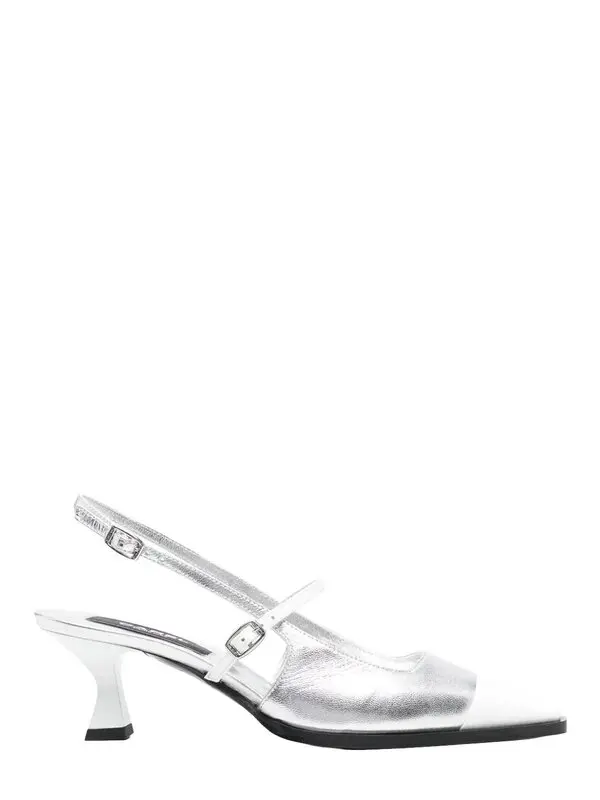 CAREL 50mm Cecile Slingback Pumps - Silver