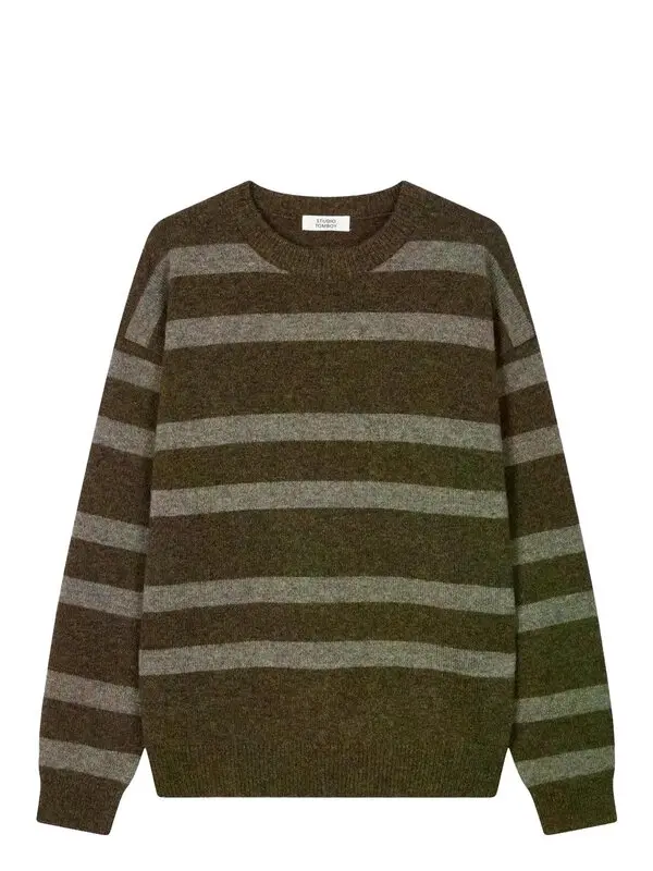 STUDIO TOMBOY Striped Sweater - Brown