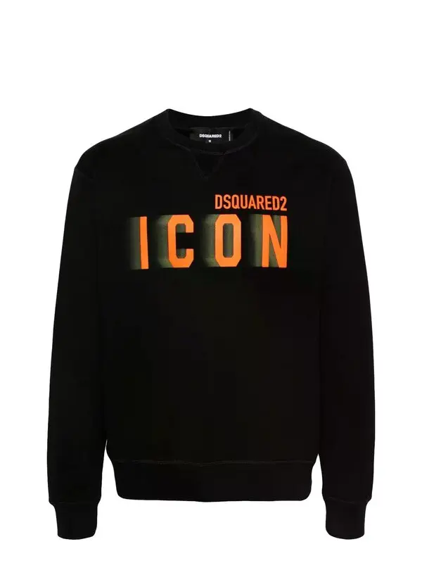 Dsquared2 Icon Blur Cool Fit Cotton Sweatshirt - Black