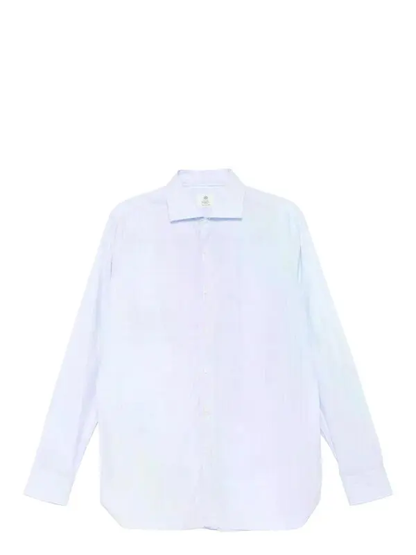 LUIGI BORRELLI Check-pattern Shirt - Blue