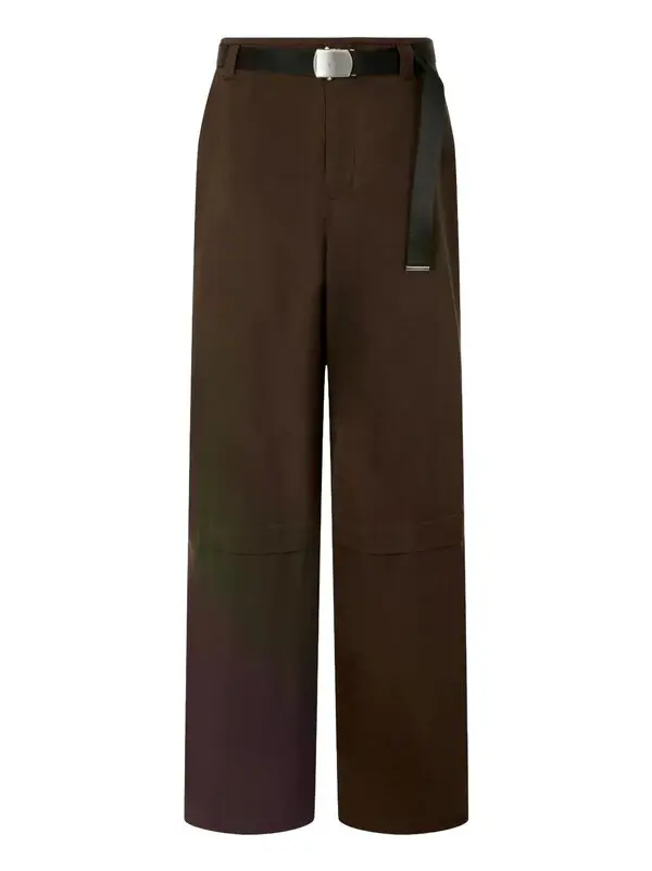 STUDIO TOMBOY Belted Wool Trousers - Brown