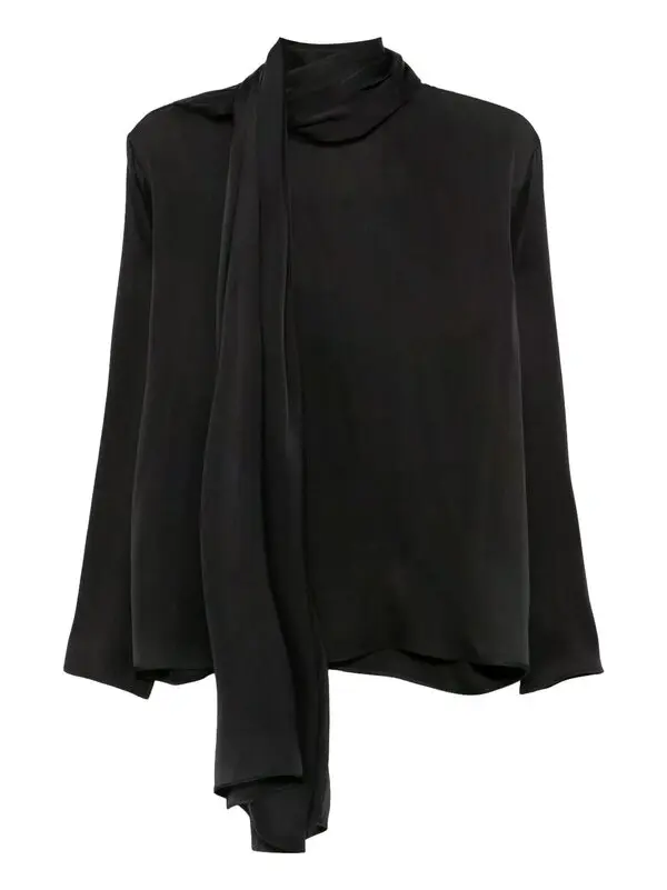 Magda Butrym Satin Blouse - Black