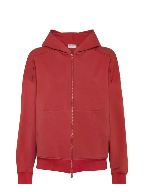 Brunello Cucinelli French-terry Hoodie - Red