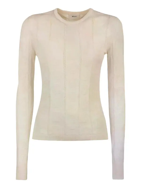 Bally Patterned Intarsia-knit Jumper - Neutrals