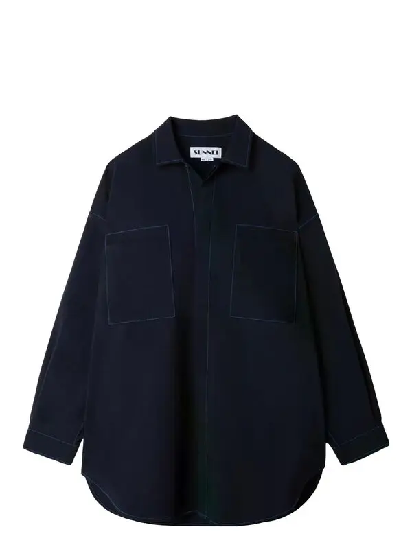 Sunnei Oversized Shirt - Blue
