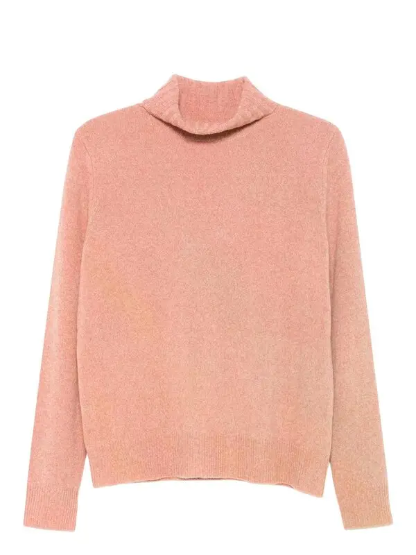 Aspesi Mélange-effect Roll Neck Sweater - Red