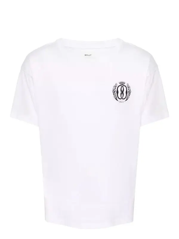 Bally Logo-print Organic Cotton T-shirt - White