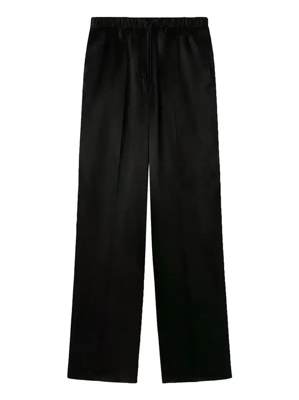 JIL SANDER Satin-finish Trousers - Black