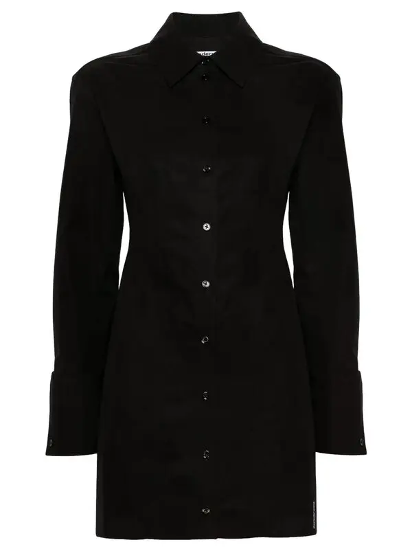 Alexander Wang Boned Shirt Minidress - Black