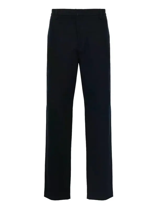 Emporio Armani Logo-plaque Trousers - Blue