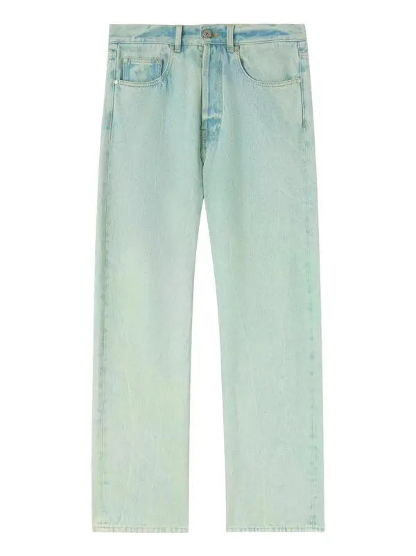 Palm Angels Overdyed Wide-leg Jeans - Blue