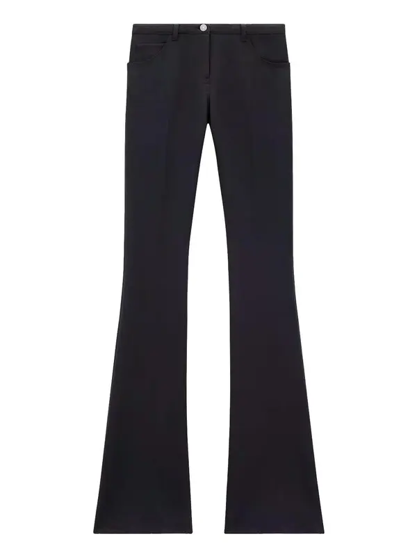 COURREGES Relax Twill Bootcut Trousers - Black