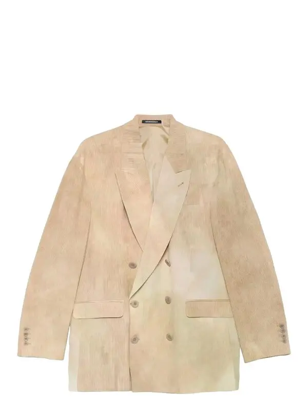 Emporio Armani Ribbed Blazer - Brown