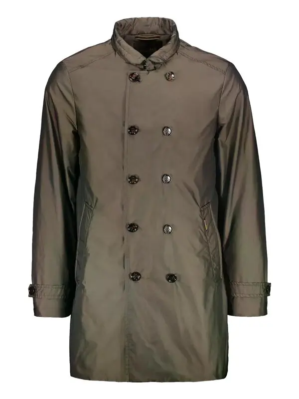 MOORER Double-breasted Coat - Brown