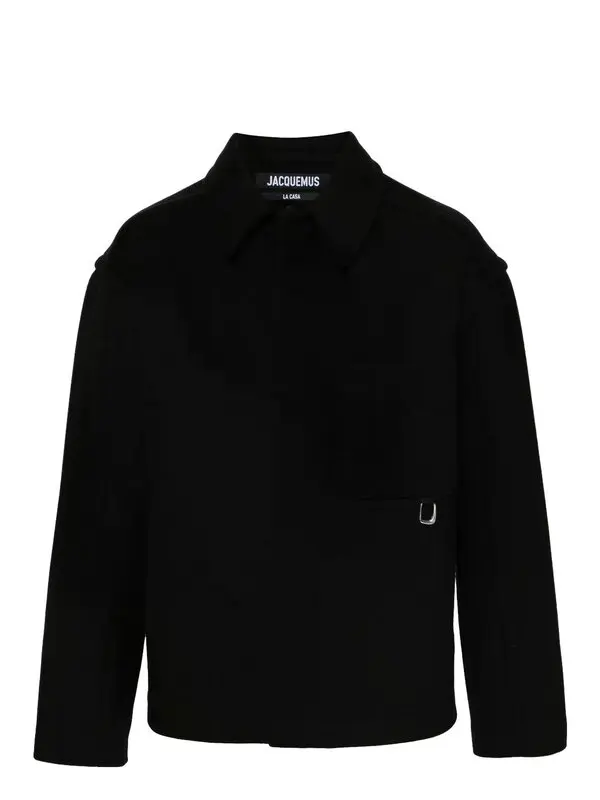 Jacquemus Le Manteau Court Jacket - Black