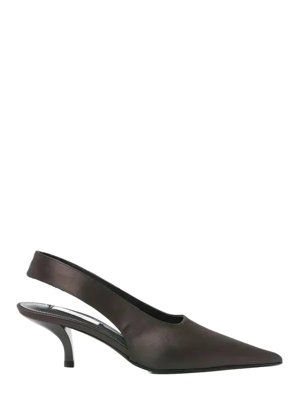 TOTEME 55mm Classic Satin Pumps - Brown