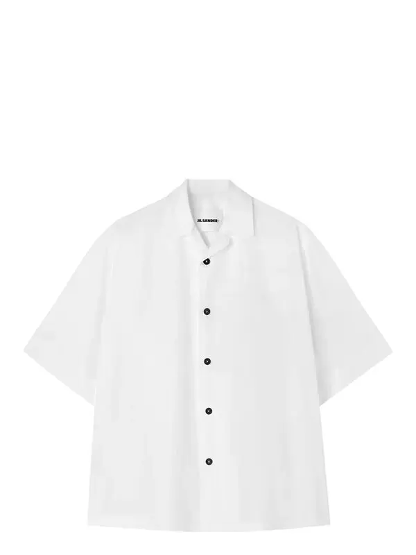 JIL SANDER Short-sleeve Cotton Shirt - White