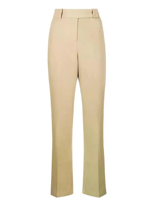 Michael Kors High-waisted Straight-leg Trousers - Neutrals