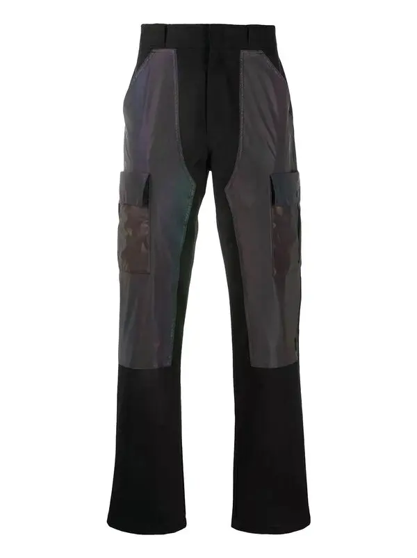 COUNTY OF MILAN Cargo Straight Trousers - Black