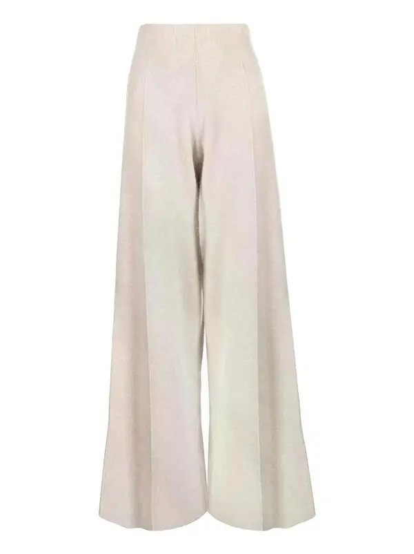 Pringle Of Scotland High-waisted Knitted Trousers - Neutrals