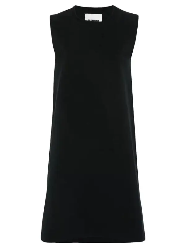 JIL SANDER Sleeveless Shift Dress - Black