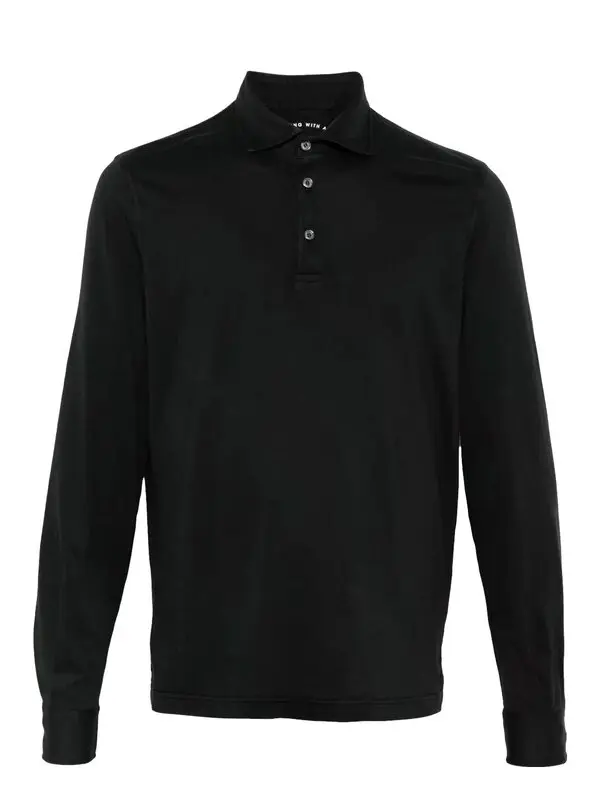 Fedeli Zero Polo Shirt - Black