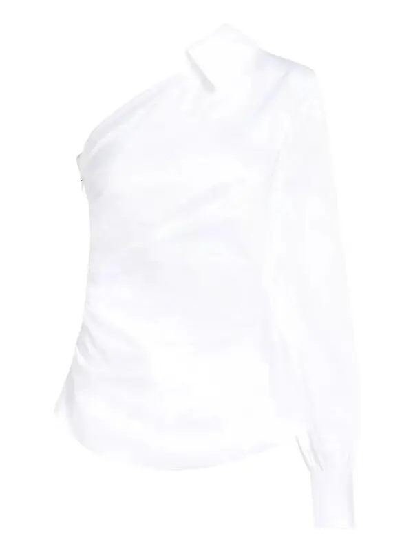 Karl Lagerfeld One-shoulder Blouse - White