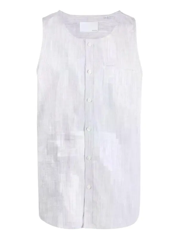 PRIVATE STOCK LABS Geronimo Woven Tank Shirt - Grey