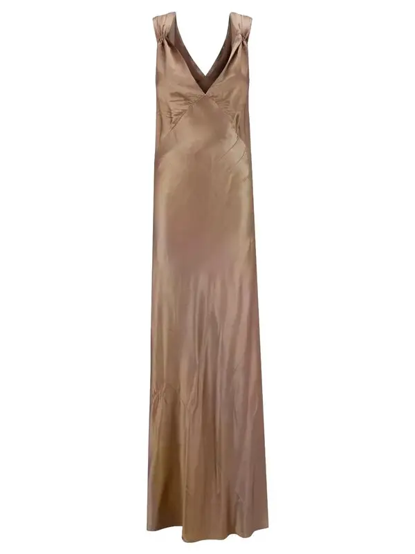 Saint Laurent Satin Gown - Neutrals