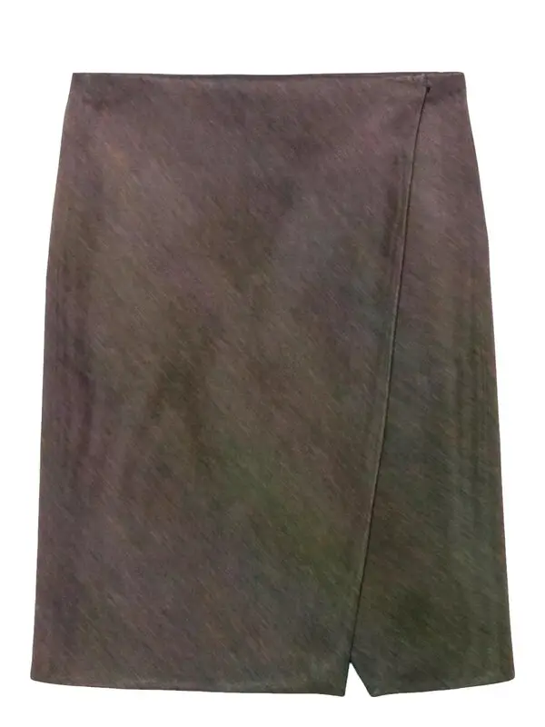 Philosophy Di Lorenzo Serafini Wrap Midi Skirt - Brown