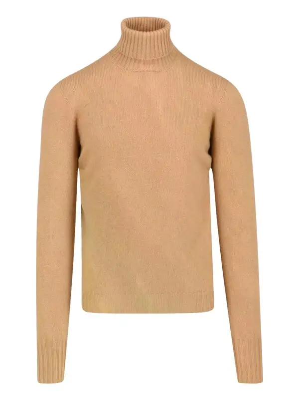 DRUMOHR Roll-neck Cashmere Sweater - Neutrals