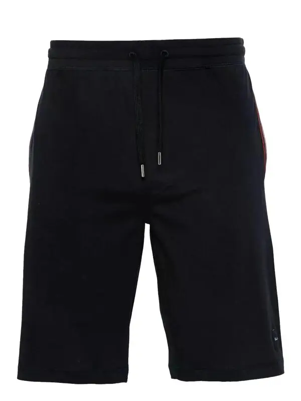 Paul Smith Logo-patch Jersey Shorts - Blue
