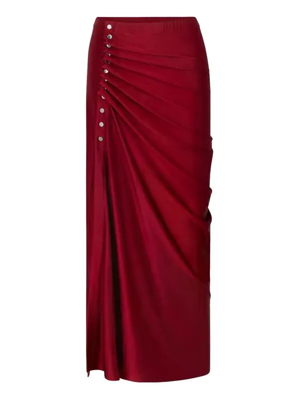 Rabanne Jersey Maxi Skirt - Red