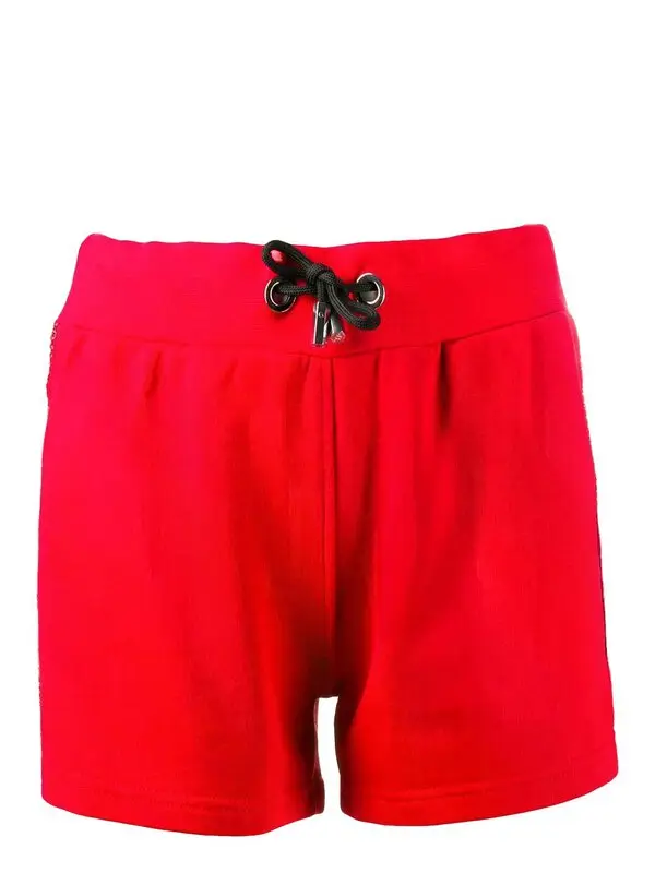 Philipp Plein Crystal-embellished Track Shorts - Red