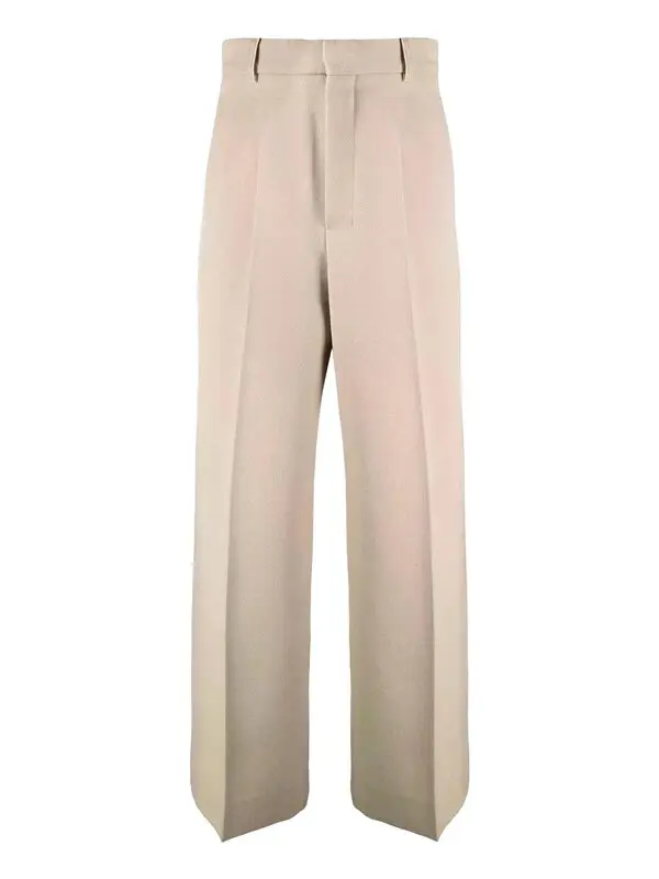 AMI Paris High-waisted Palazzo Pants - Neutrals