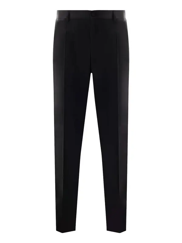 Dolce & Gabbana Pressed-crease Tailored Trousers - Black
