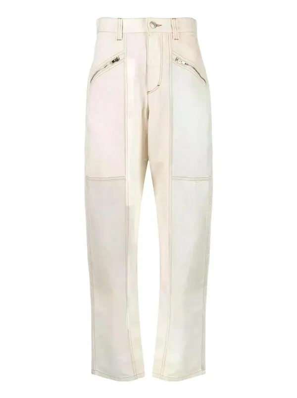 Isabel Marant Étoile Fanny Straight-leg Cargo Trousers - Neutrals