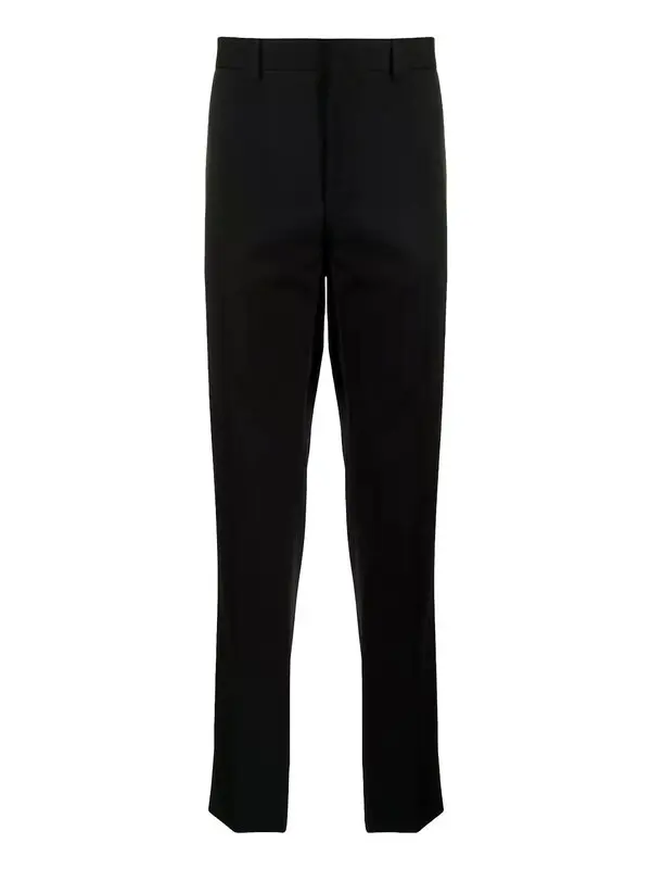 Ralph Lauren Purple Label Straight-leg Tailored Trousers - Black