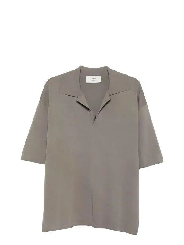 AMI Paris Knitted T-shirt - Grey