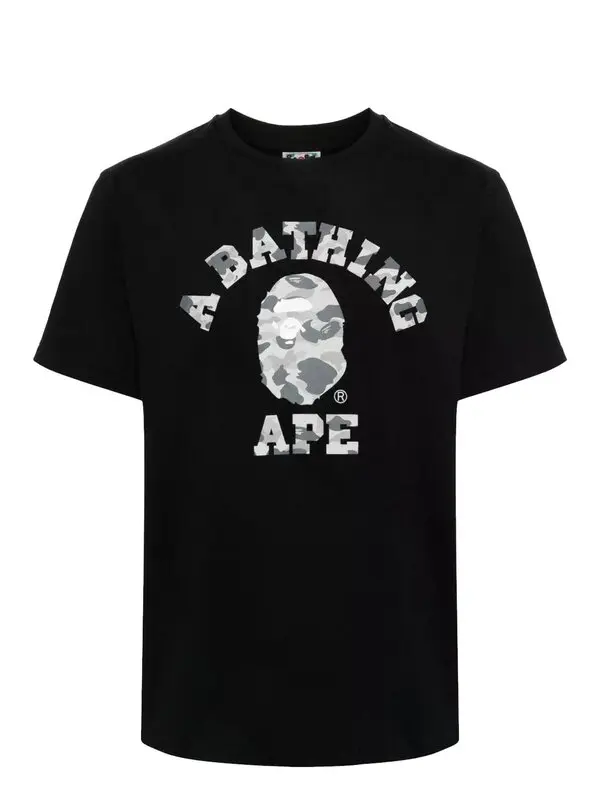 A BATHING APE Logo-print T-shirt - Black