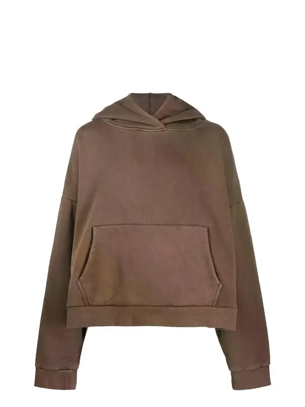 ENTIRE STUDIOS Drop-shoulder Cotton Hoodie - Brown