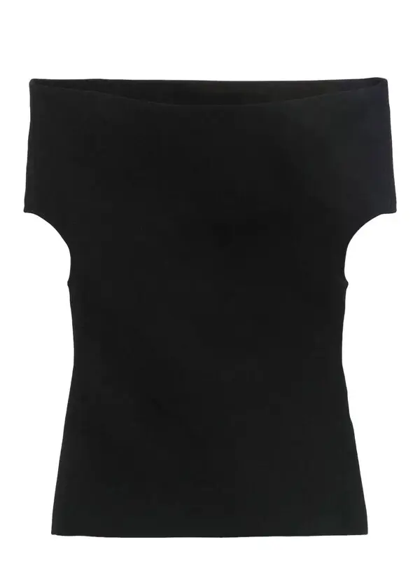 TOTEME Double-knit Top - Black