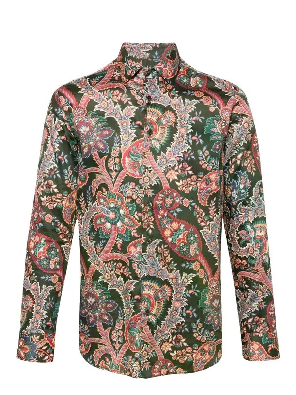 Etro Paisley-print Shirt - Green