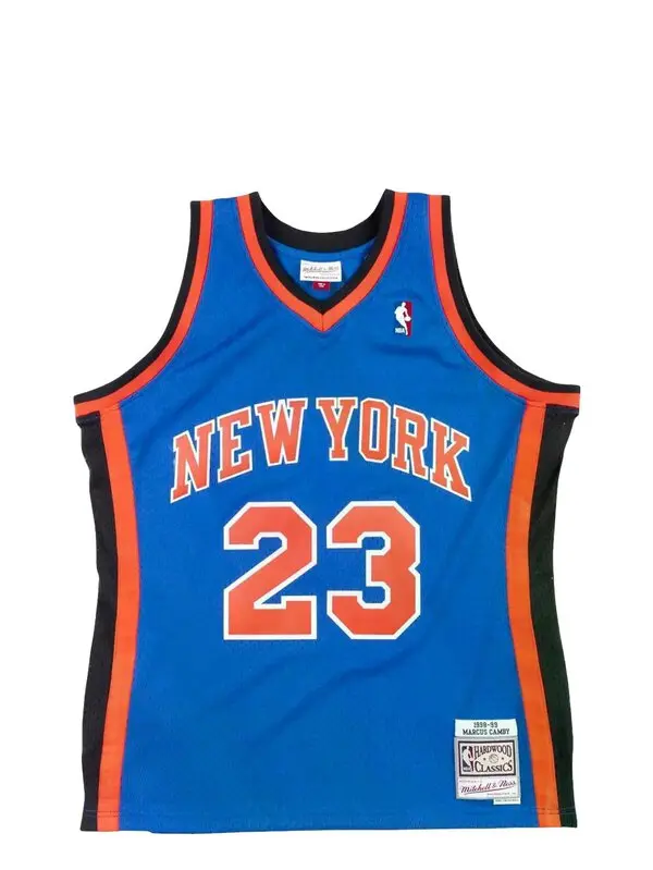 Mitchell & Ness Nba New York Knicks 98-99 Marcus Camby Swingman Tank Top - Blue