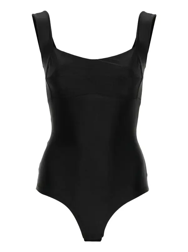 ATU BODY COUTURE Square-neck Bodysuit - Black