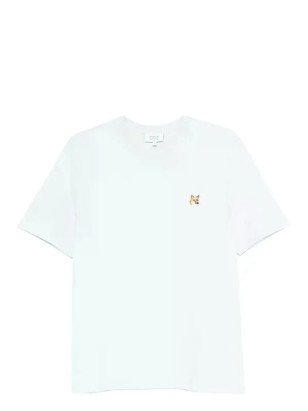 Maison Kitsuné Fox Head-patch T-shirt - Blue
