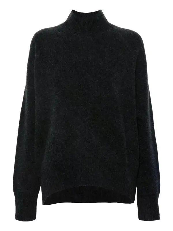 Le Kasha Drop Shoulder Cashmere Sweater - Grey