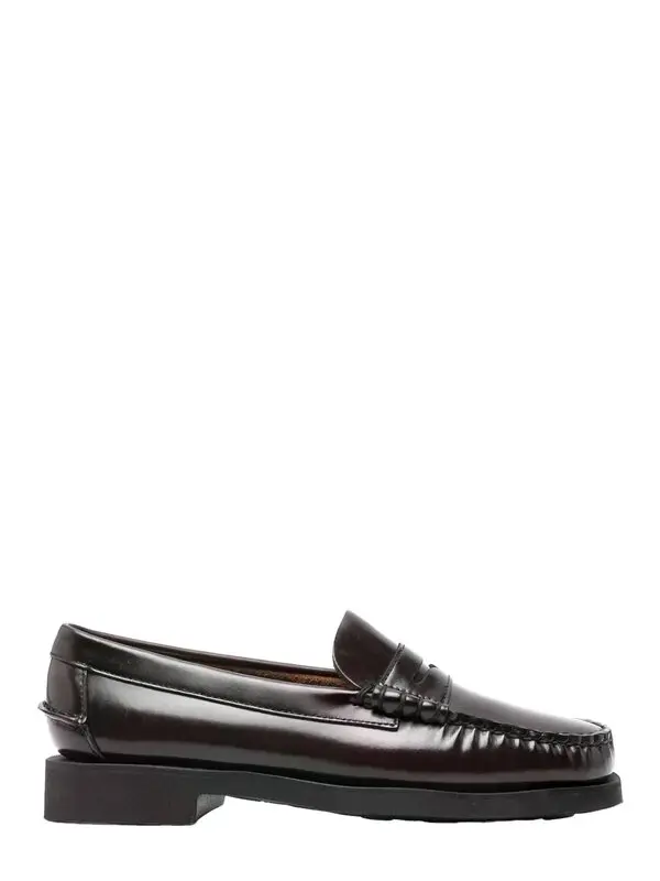 SEBAGO Penny-slot Leather Loafers - Red