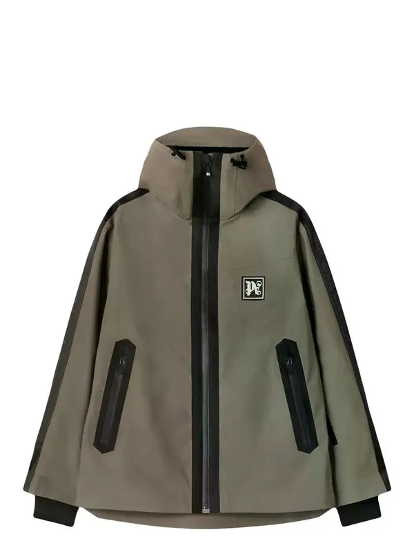 Palm Angels Reflective Hooded Ski Jacket - Grey